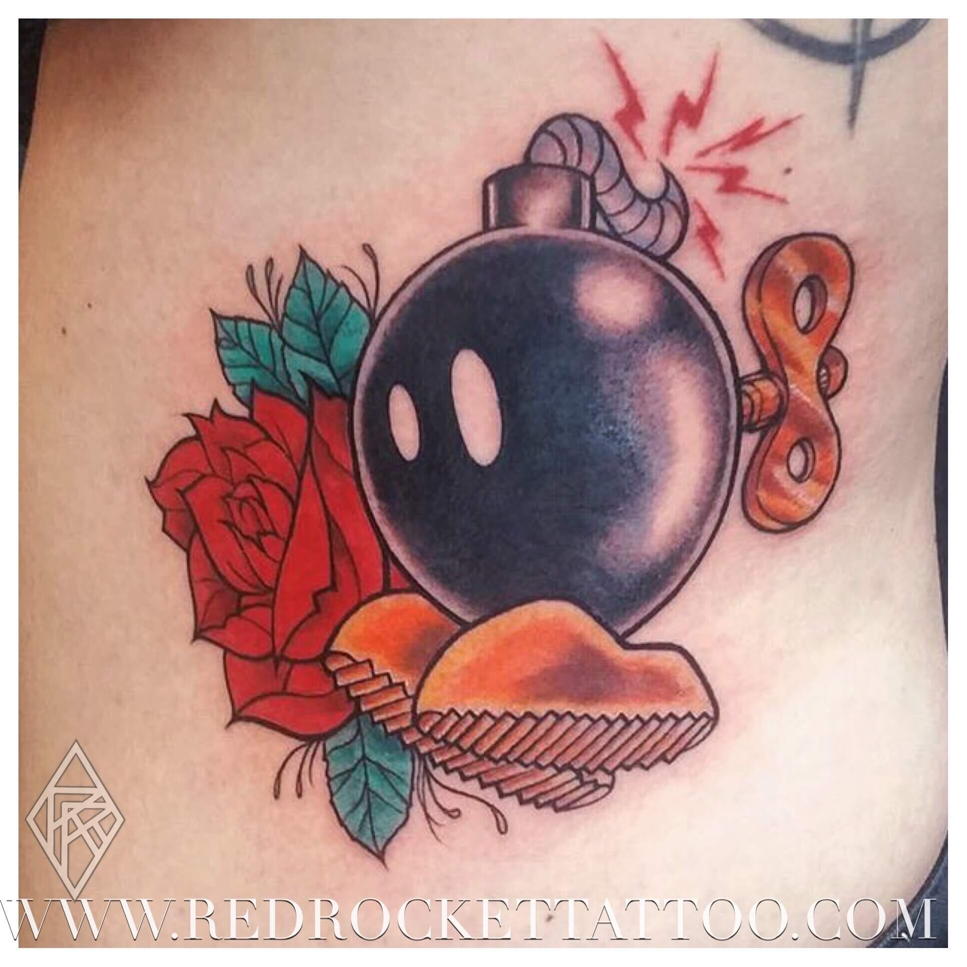Mario Bomb Tattoo